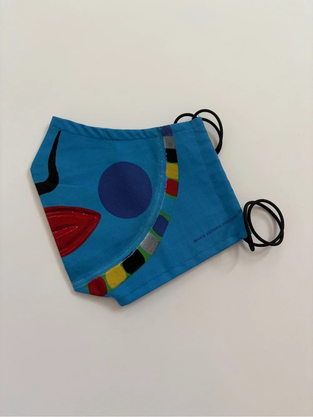 carla Fernandez | Accessories | Blue Decorative Face Mask With Pink ...